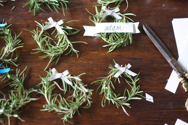 honeysuckle: Mini Rosemary Wreaths