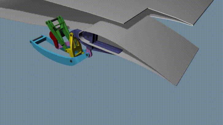188. Wing Flaps mechanism || Free download 3D model
