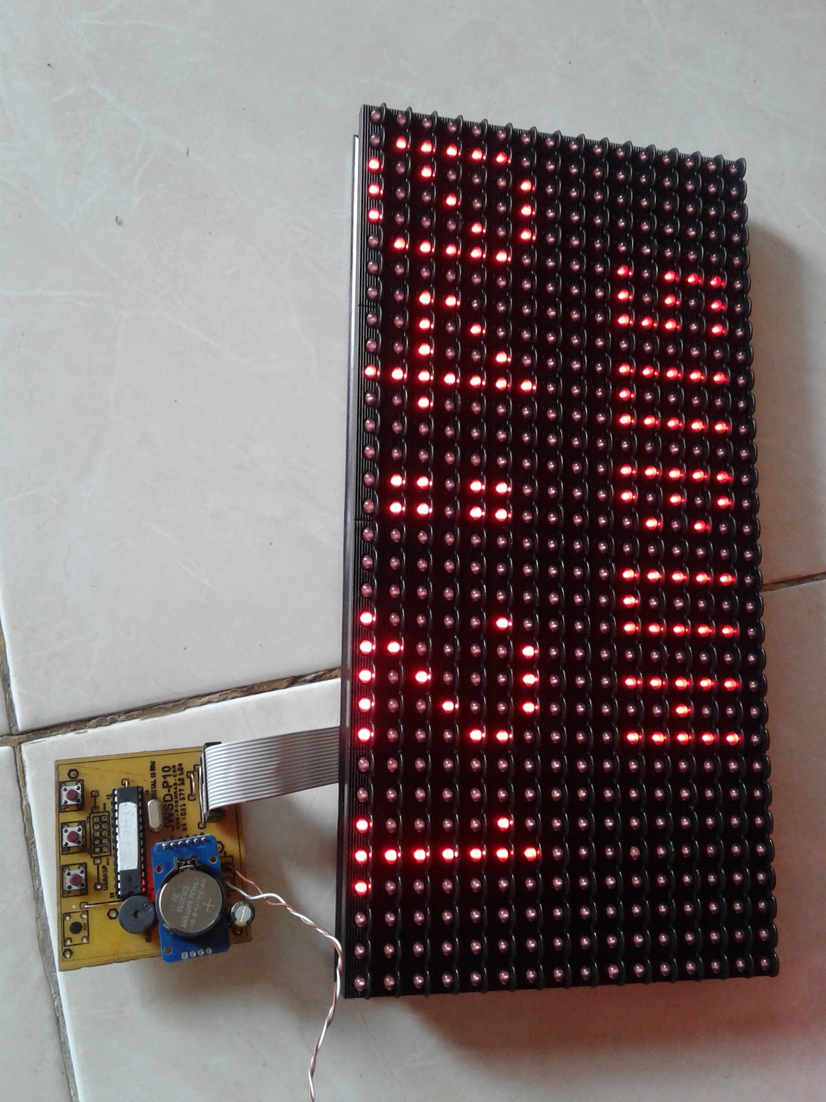 DIY - Membuat Jam Waktu Sholat Abadi dengan satu Panel P10, Arduino ...