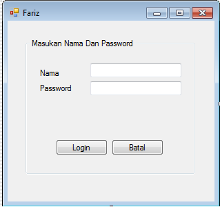 Fariz Setiawan: Membuat Form Login VB.net dengan Database Access (Koneksi VB.net dengan Database ...
