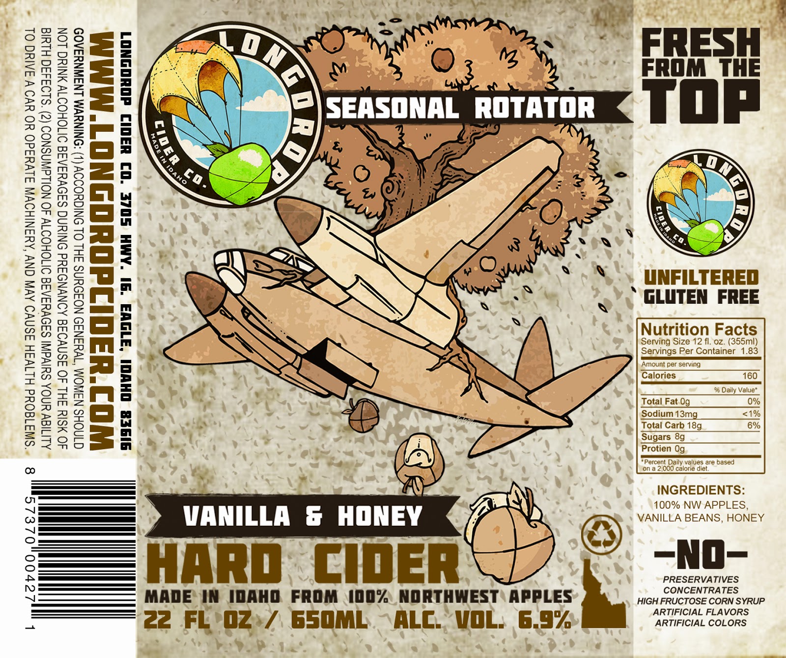 The Art of Kelly Knopp: LongDrop Hard Cider designs