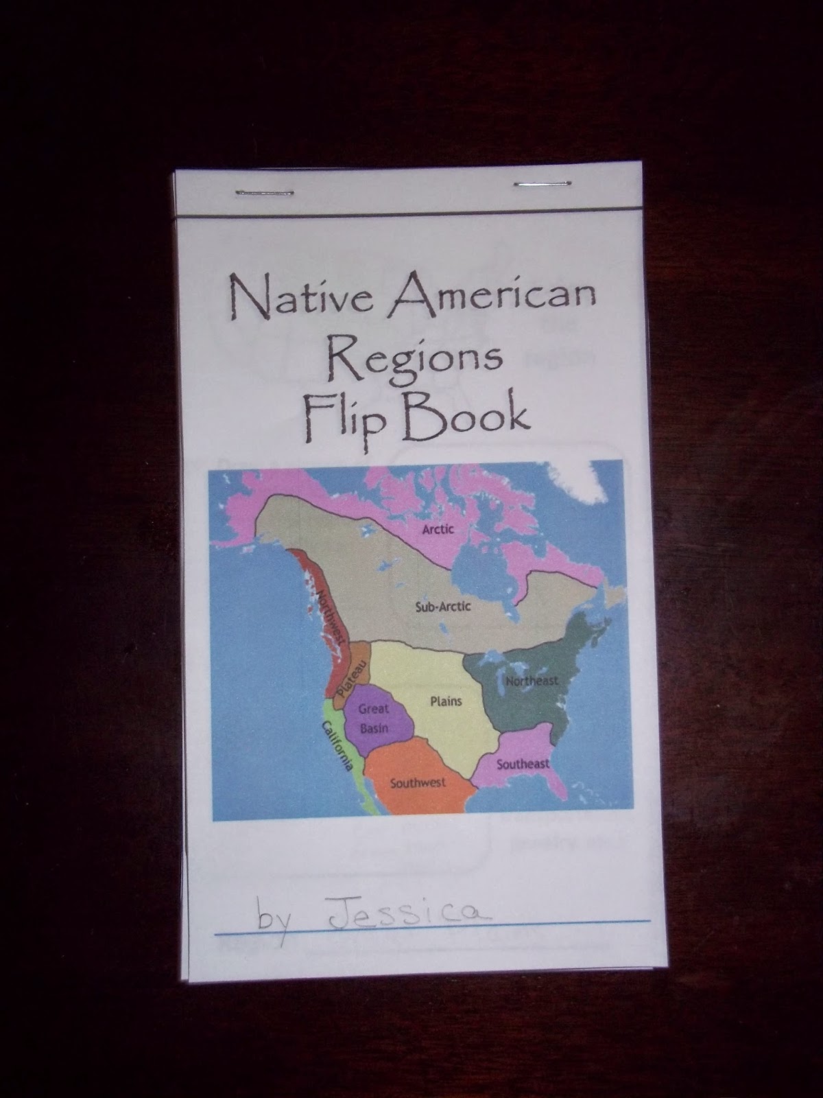 My Clever Endeavors: Native American Regions Flip Book - DONE!