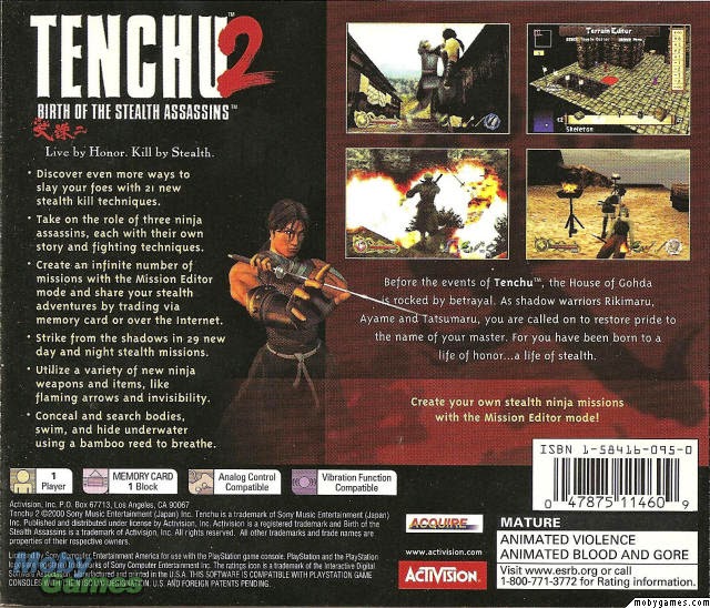 tenchu 2 birth of the stealth assassins รอบสังหาร - game rom iso emu ...