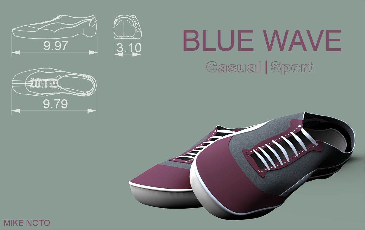 ELDS 205: Computer Aided Product Design: Mike Noto: Shoe Model