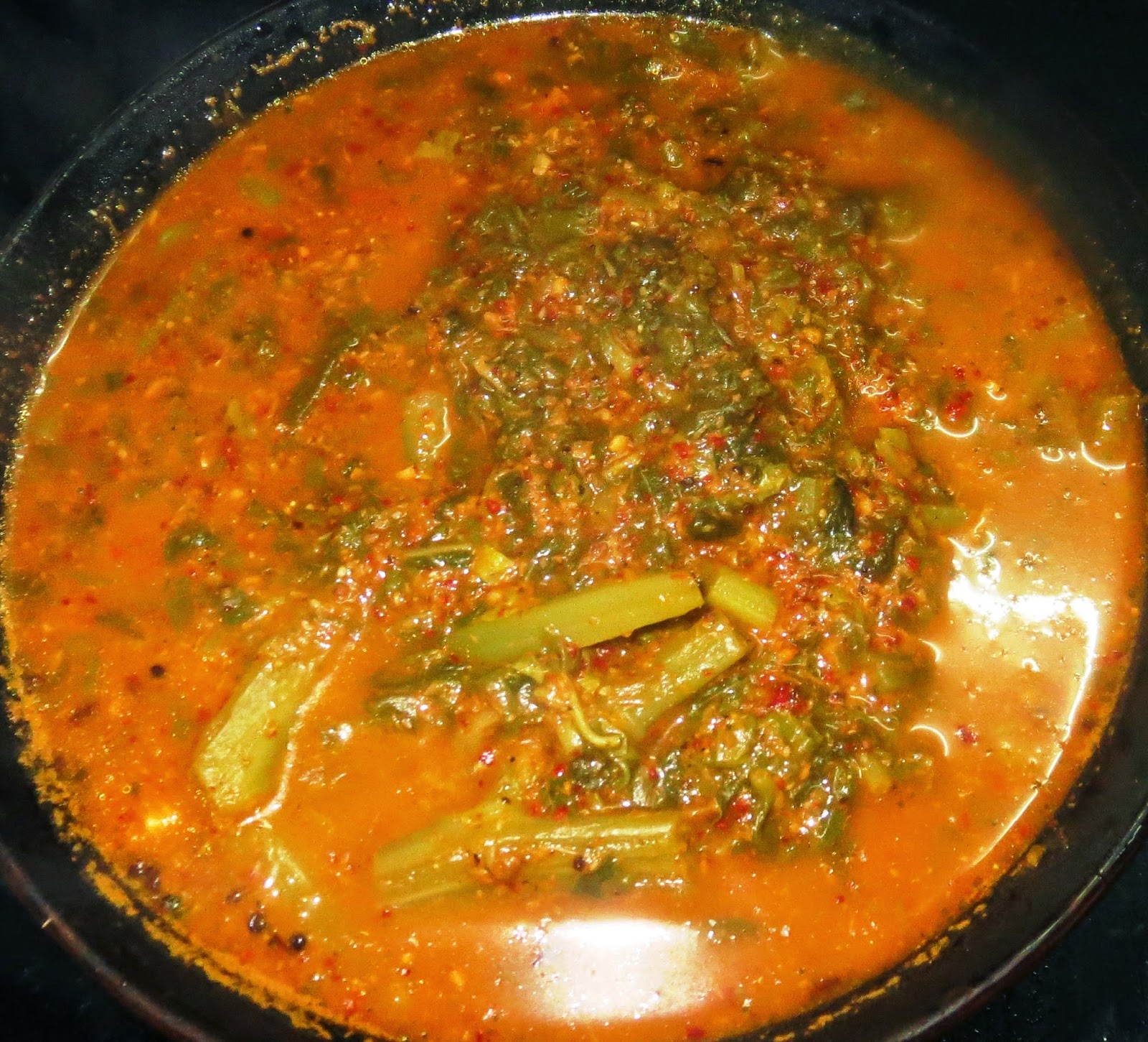 ಅಡಿಗೆ - Adige: Basale leaves Curry
