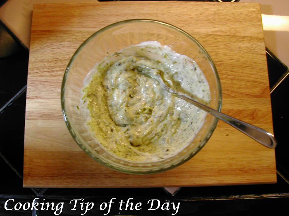 Cooking Tip of the Day: Recipe: Pesto Mayo