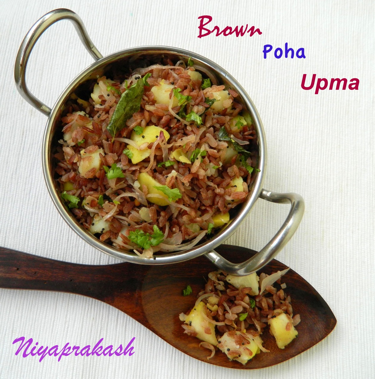 Niya's World: Brown Poha Upma / Usli