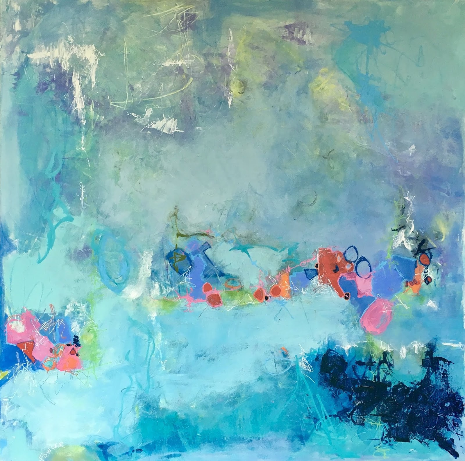 Daily Painters Abstract Gallery: Blue Art, Expressionism, Abstract Art ...