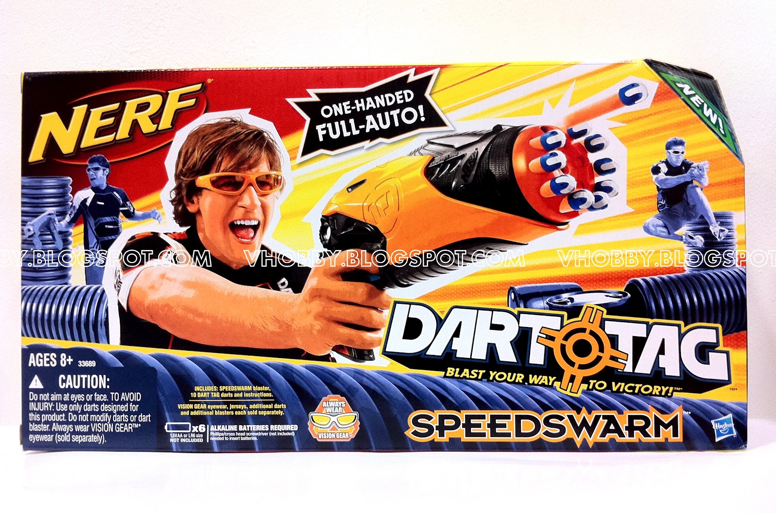 Vhobby Nerf Dart Tag Swarmfire Speedwarm Speedload 6 Sharp Shot And Jersey Assorted