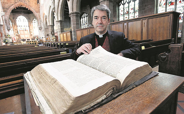 10 October 2015 A.D. ST. GILES, WREXHAM: Rev. Dr. Jason Bray and the ...