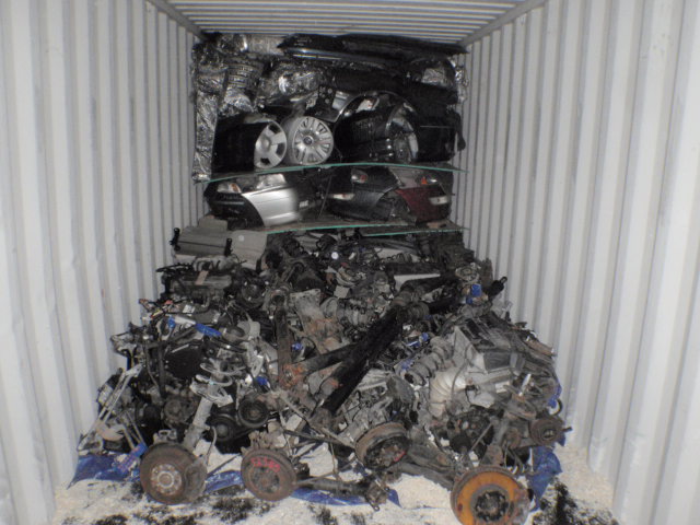 Container in Progress: 20ft Container with Used Auto Parts & Engines