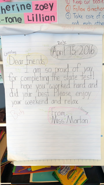 The Teacher with the Fro: Friendly Letter Writing