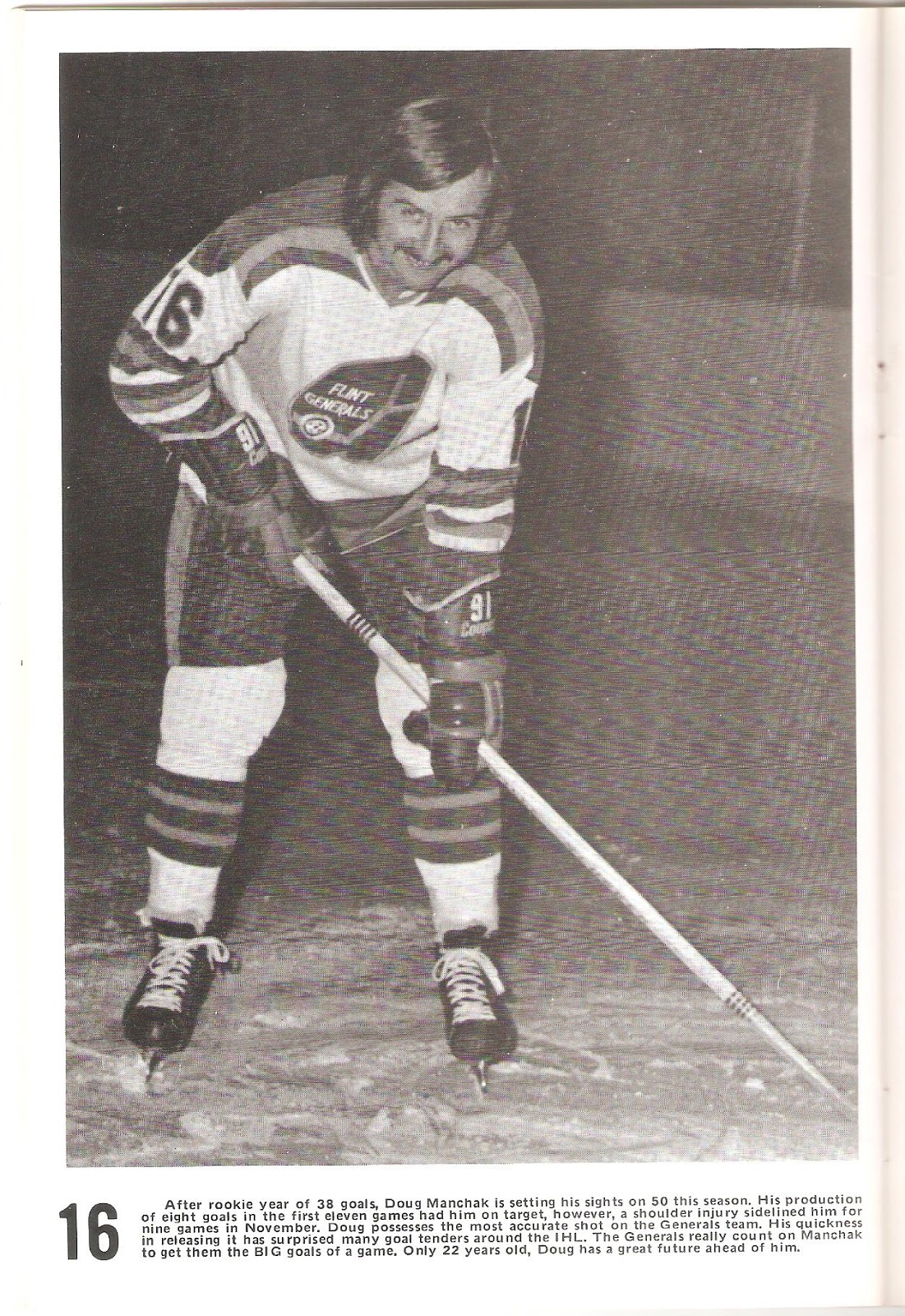 Flint Generals yearbook (IHL, 1973-74)