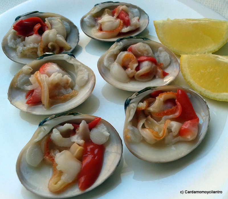Cardamomoycilantro: CONCHAS FINAS AL LIMÓN