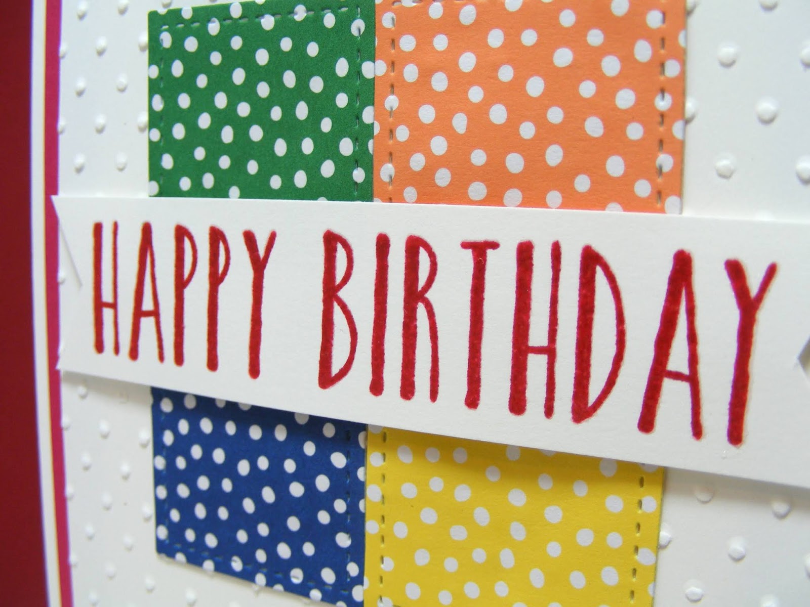 wee inklings: Dotty Happy Birthday and a Winner