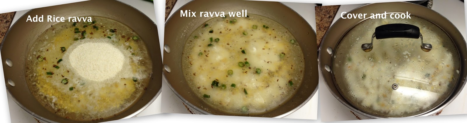 Biyyapu Rava Upma / Rice Rava Upma ~ Krishni's Kitchen