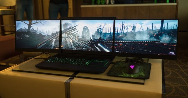 The latest 3 monitor Razer gaming laptop looks amazing! WOW! - Tech ...