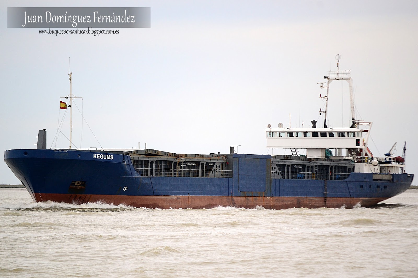 BUQUES MERCANTES A SU PASO POR SANLUCAR DE BARRAMEDA: KEGUMS - IMO 8813972