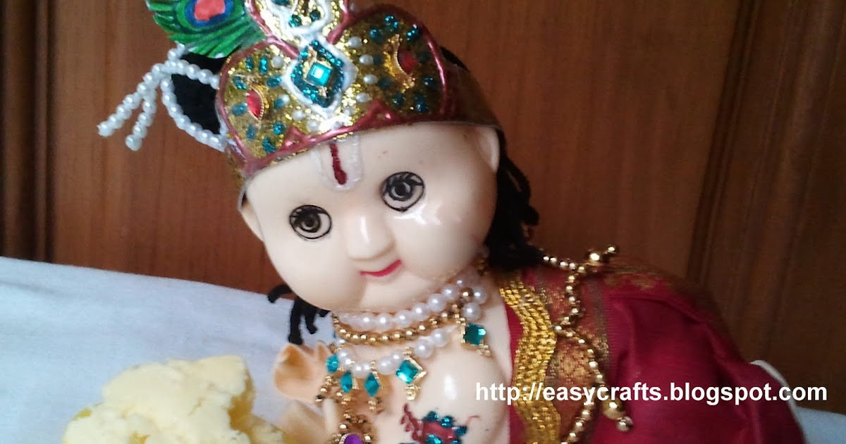 Easy Crafts - Explore your creativity: Baby Krishna