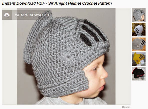 Gantsilyo Guru: Crocheted Knight Helmet