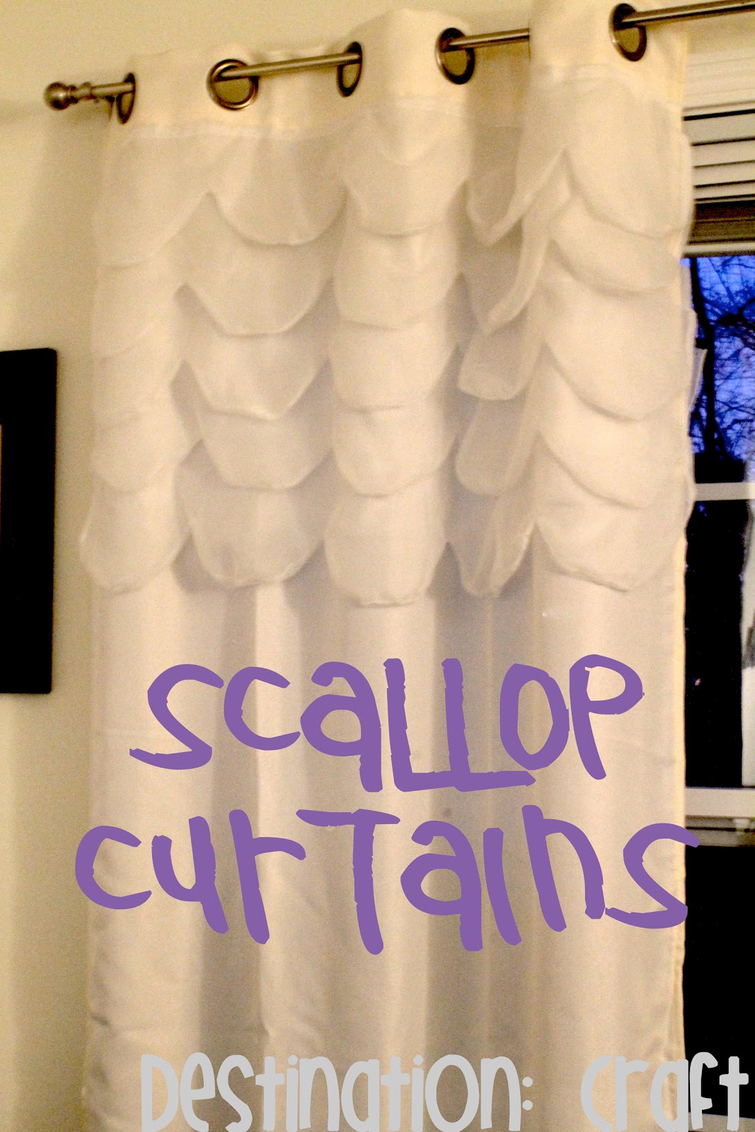 Destination: Craft: Scallop Curtains (Tutorial)