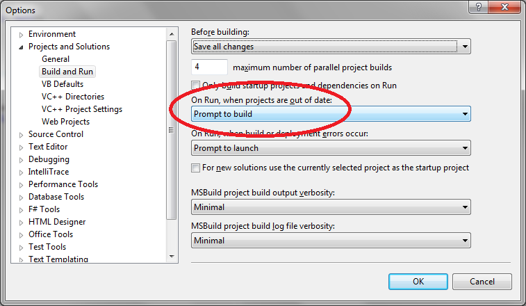 Mitesh Sureja's Blog: Visual Studio not automatically building ...