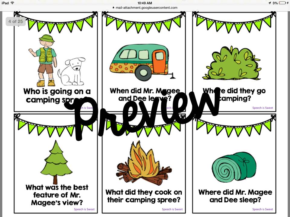 Word Nerd Speech Teach: {Review} A Camping Spree with Mr. Magee