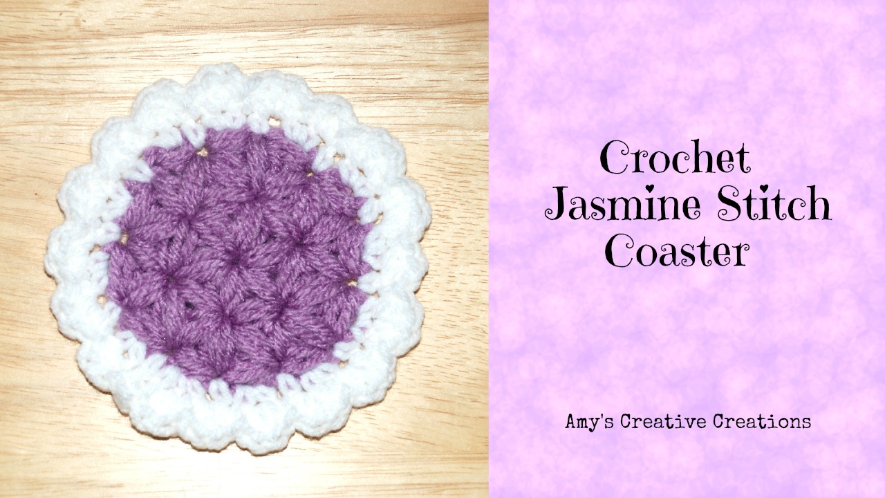 Amy's Crochet Creative Creations: How to Crochet Jasmine Stitch Coaster