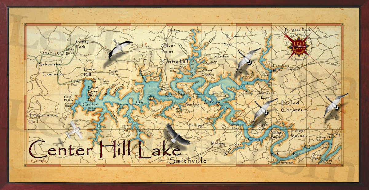 BaitRageous: Center Hill Lake Map
