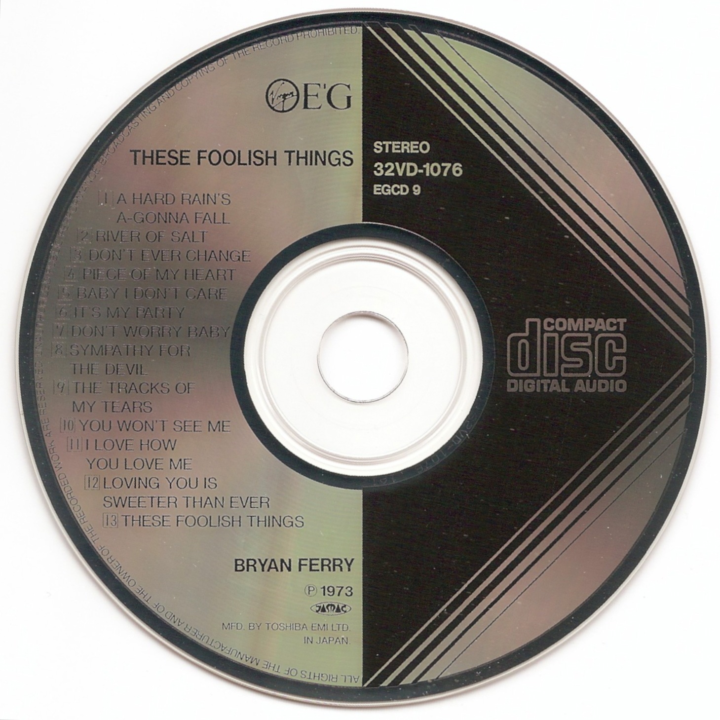 The First Pressing CD Collection: Bryan Ferry - These Foolish Things