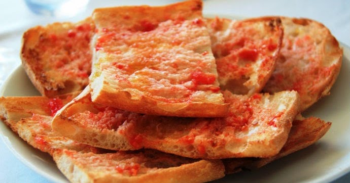 Receta del Pan con tomate ('Pa amb tomàquet' o 'Pan Tumaca') - Viajo ...