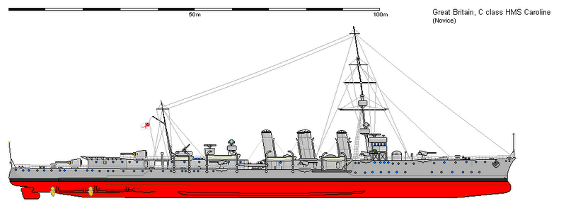 WARSHIPSRESEARCH: British cruiser HMS Caroline 1914-nowadays