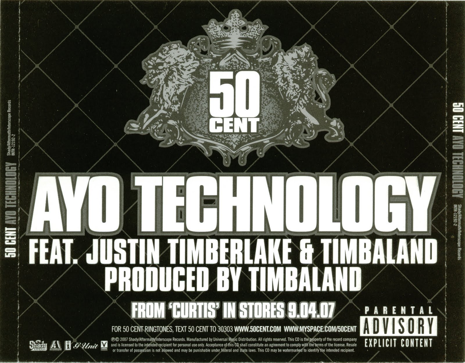 Promo, Import, Retail CD Singles & Albums: 50 Cent - Ayo Technology ...