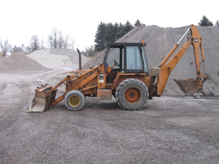 Maarakennus koneita.: Allis-Chalmers Backhoe