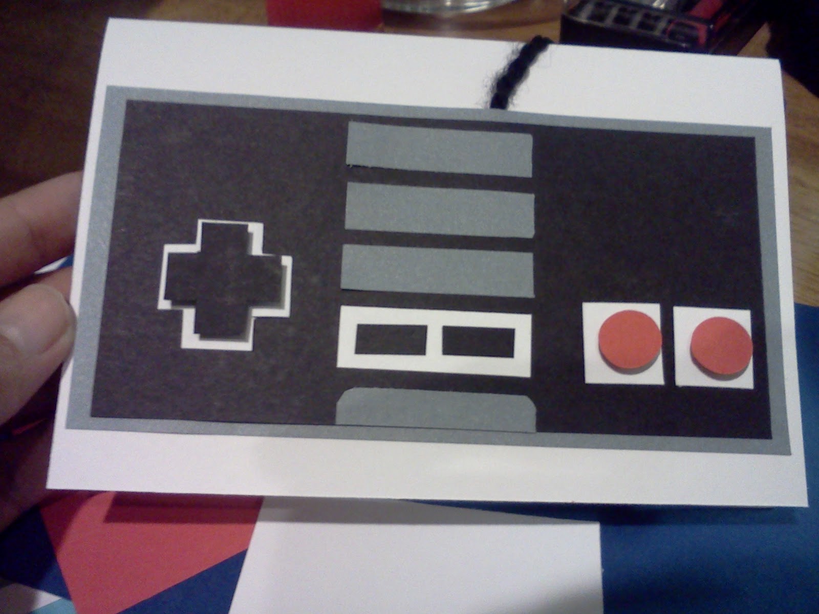 NES Controller Birthday Card