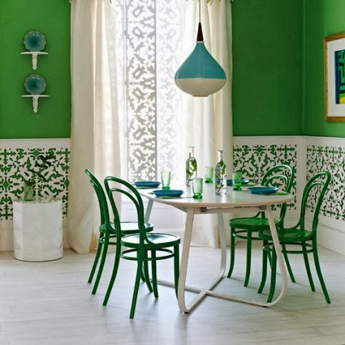 10 Fotos de comedores color verde - Colores en Casa