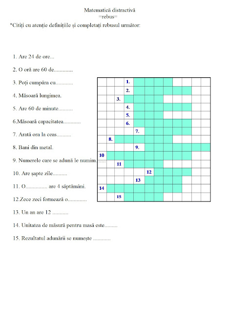 Lumea lui Scolarel...: Matematica: REBUS
