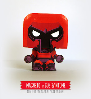 Comics Papertoys: Magneto Mini Papercraft