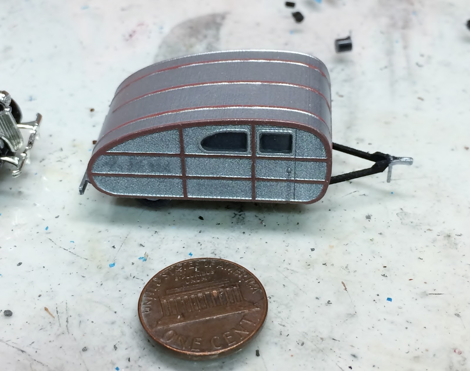 Nirvana Valley Model Railroad: Travel trailers, HO scale, 3d printed