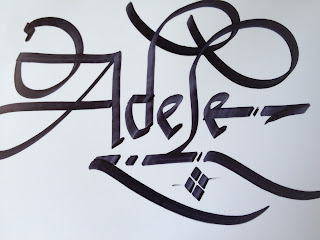 Calligraphy Art: Girl names in calligraphy 1-Ashley & Adele