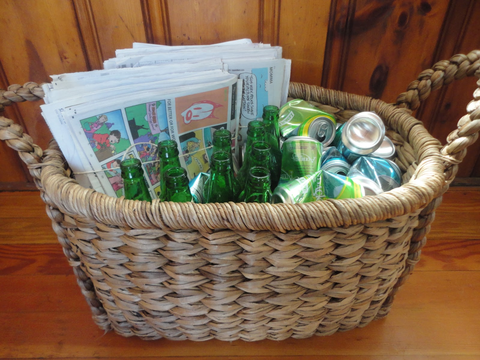 Bliss House Happiness: Recycling Basket