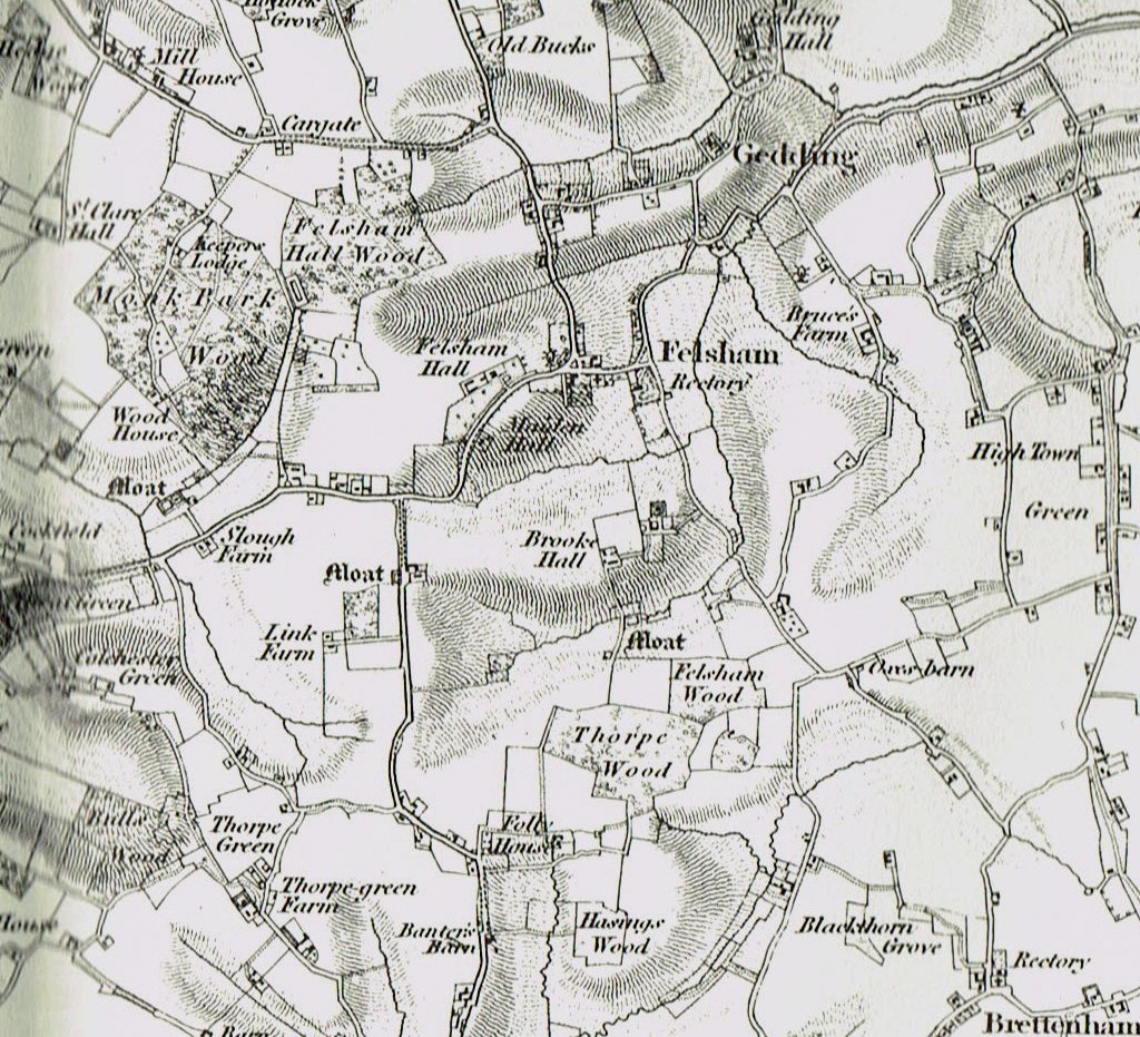 Felsham History Forum: Hodskinson’s map of Suffolk