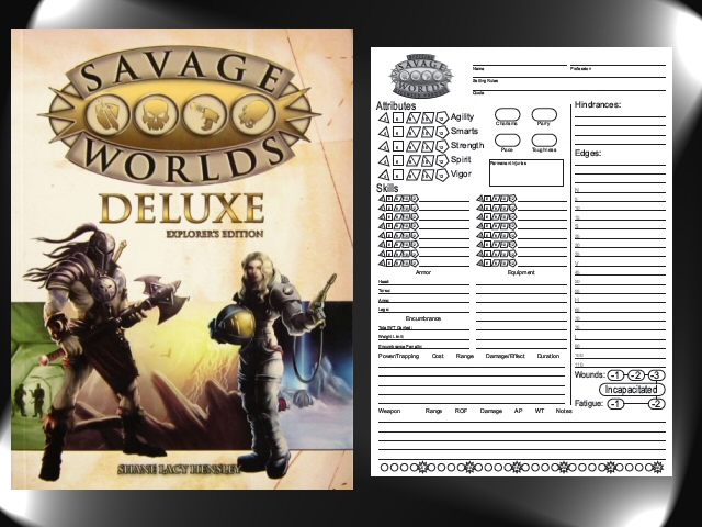 Oubliette Magazine: Savage Worlds Character Sheet Kickstarter Now Live