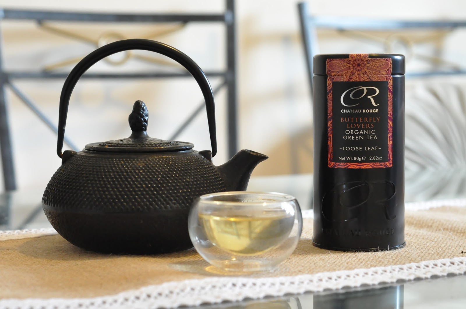 Chateau Rouge Tea Series - BUTTERFLY LOVERS ORGANIC GREEN TEA