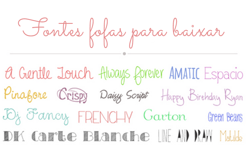 Fontes fofas para você baixar | Alma delicada