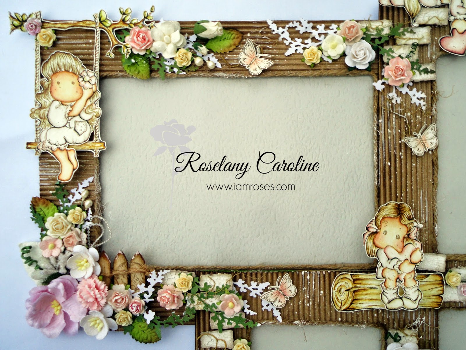 me and my craft corner : Spring Frame...for I Am Roses Challenge Blog