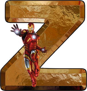 Abecedario con Iron Man. Iron Man Alphabet. - Oh my Alfabetos!