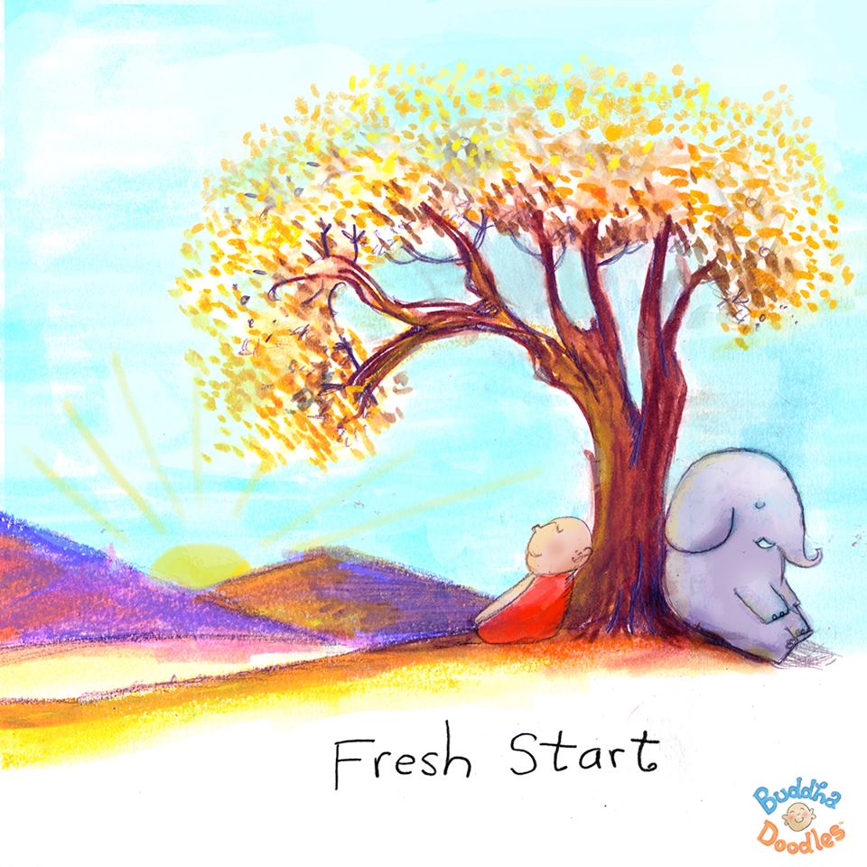 Divine will: Buddha Doodles