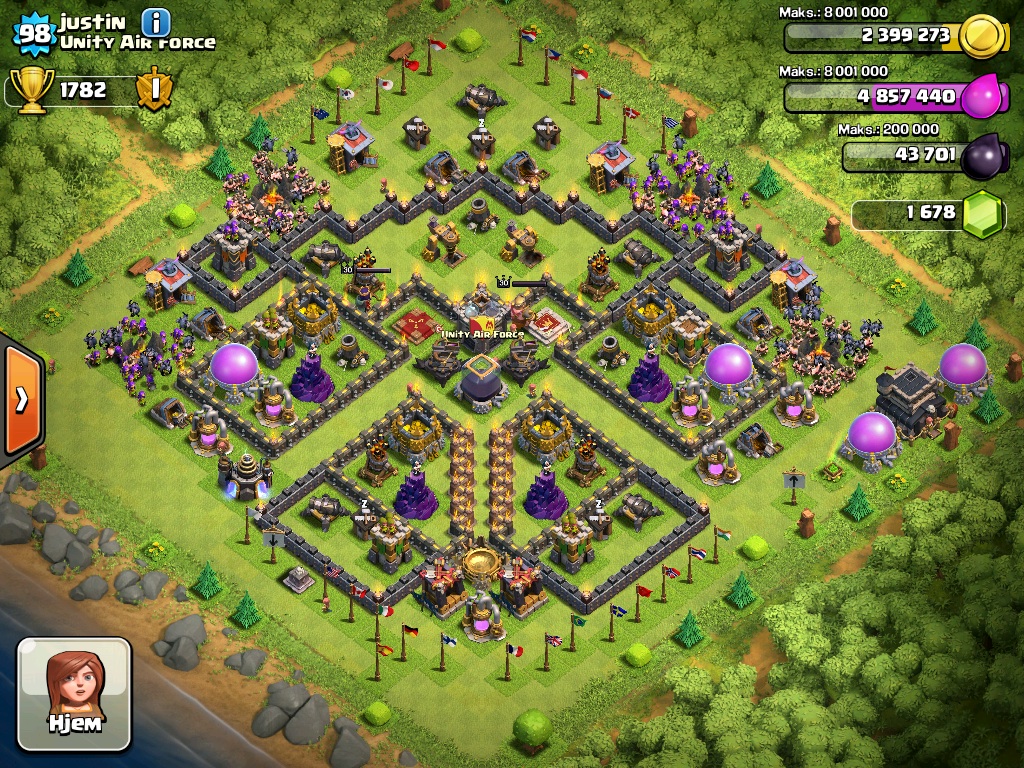 Diseño de aldea Farming TH9 (Defensa de recursos) ~ Clan Korhal