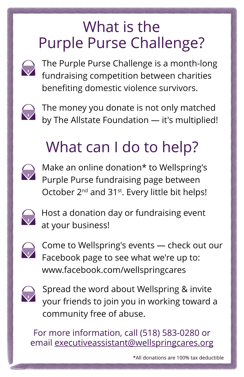 Shine a Light : Allstate's Purple Purse Challenge